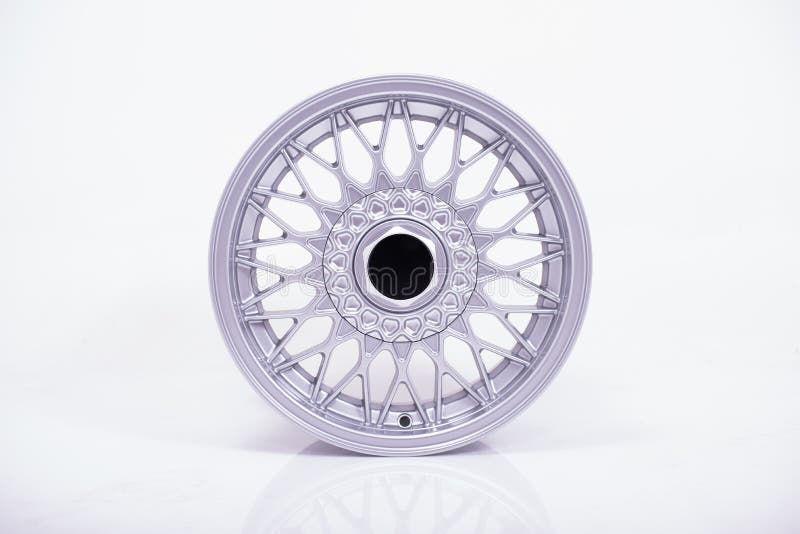 BMW E30 Style 5 15 Silver Alloy Wheel Stock Photo - Image of alloy ...