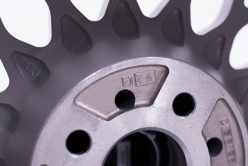 BMW E30 Style 5 15 Silver Alloy Wheel Stock Photo - Image of isolated ...