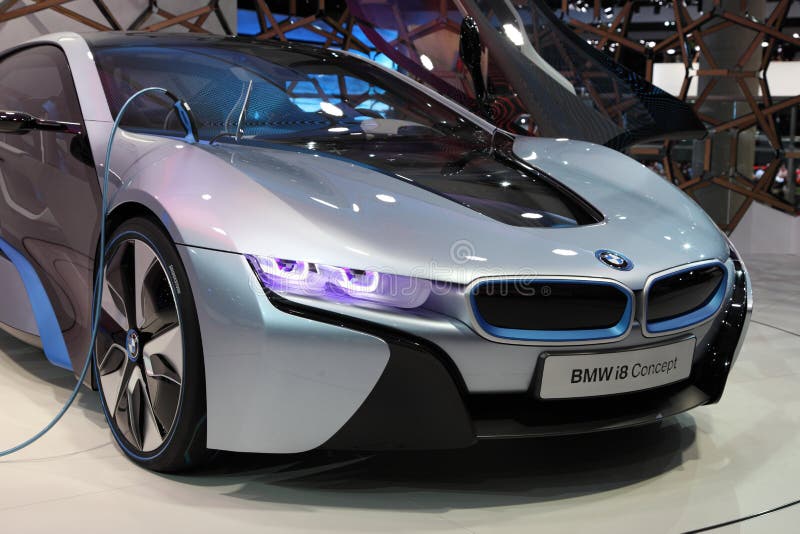 BMW Electric Concept Car I8 Editorial Photo - Image of fair ...