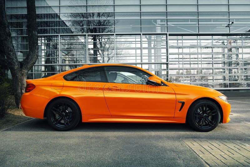 Rear-side View of a Luxury Car Stock Image - Image of outdoor, sport ...