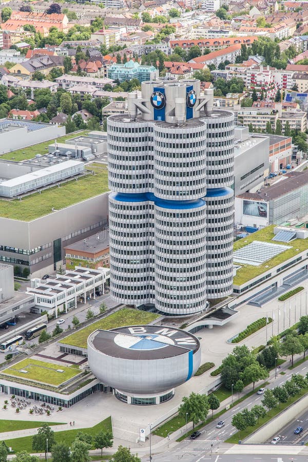 BMW Museum and the BMW Factory, Munich. Editorial Photo - Image of ...