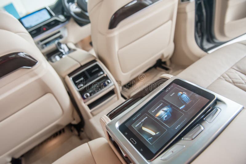 BMW 7 Series Interior editorial stock photo. Image of electronic - 84115003