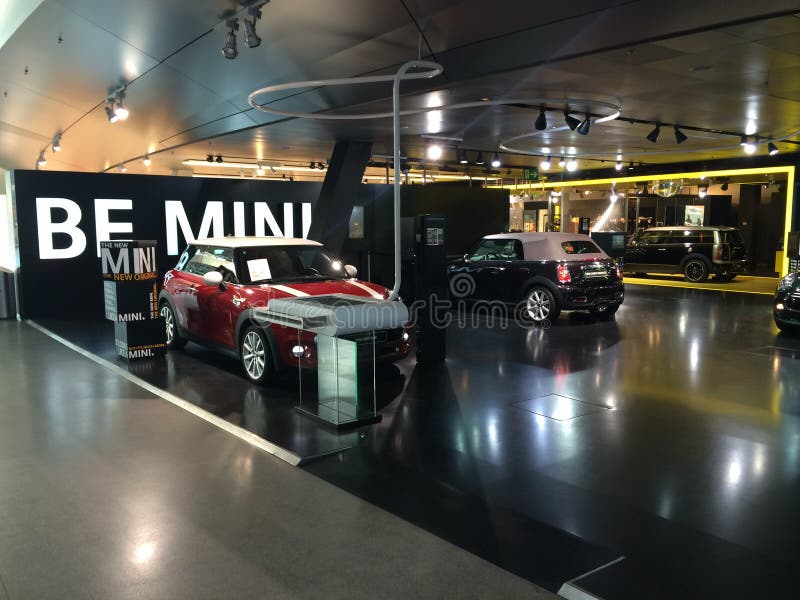 BMW Welt - Showroom Mini Cooper. Editorial Photography - Image of ...