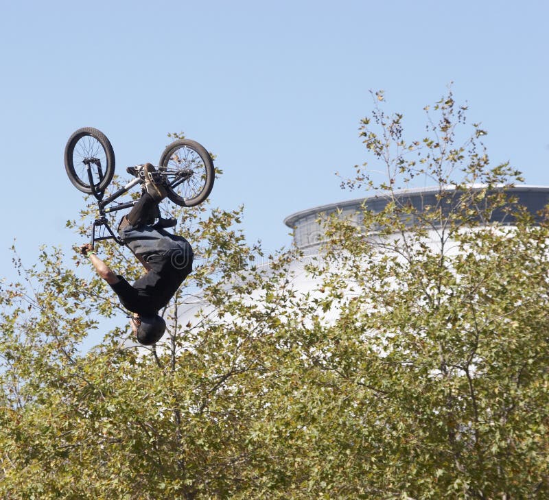 BMX Biker stock photo. Image of bicycle, handle, spokes - 262394