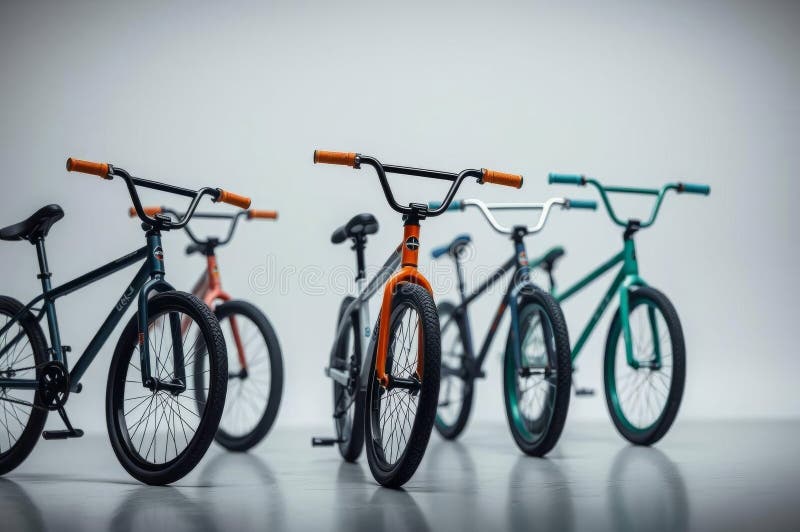 BMX Bikes at Starting Gate stock illustration. Illustration of design ...