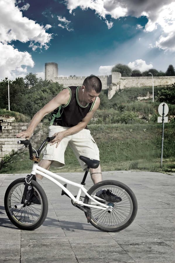 BMX Freestyler stock photo. Image of athlete, exercise - 9467358