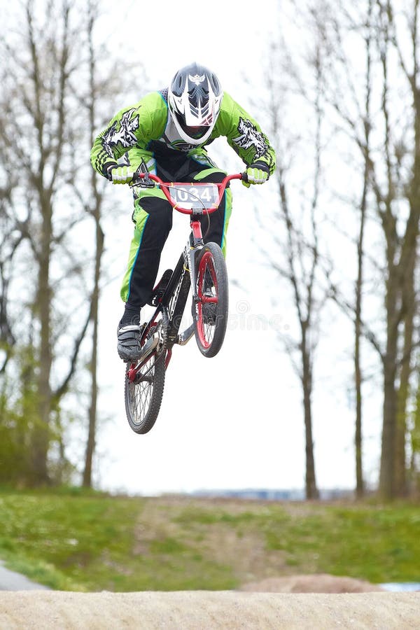 BMX Jump stock image. Image of bike, race, success, contest - 30474147