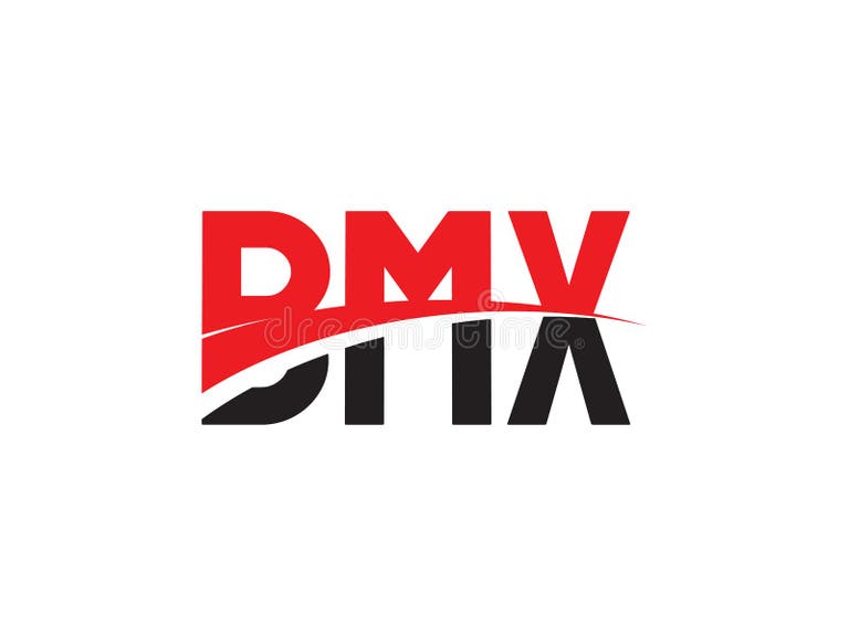 BMX Letter Initial Logo Design Vector Illustration Stock Vector ...