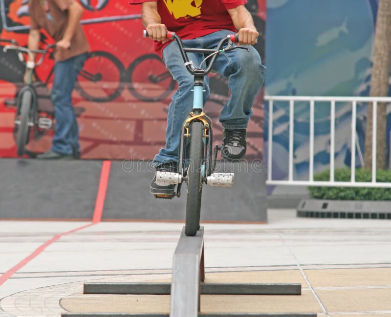 BMX rider stock photo. Image of exercise, road, bicycling - 2382998