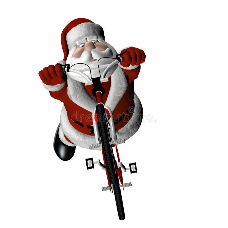 BMX Santa 3 stock image. Image of stand, freestyle, winter - 1650343