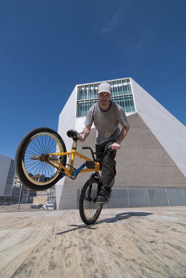 BMX Bike Stunt Table Top stock image. Image of scene - 26318397