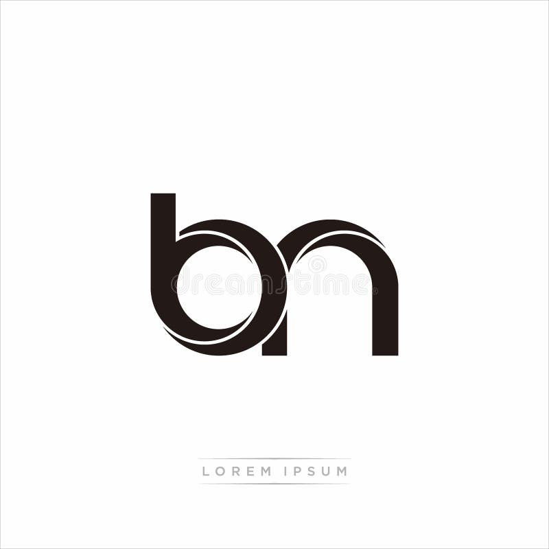 Initial Letters Bn/nb Abstract Company Logo Design Vector Stock Vector ... Initial Letters Bn/nb Abstract Company Logo Design Vector Stock Vector ...