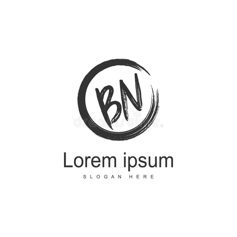 BN Letter Logo Design. Creative Modern BN Letters Icon Illustration ...