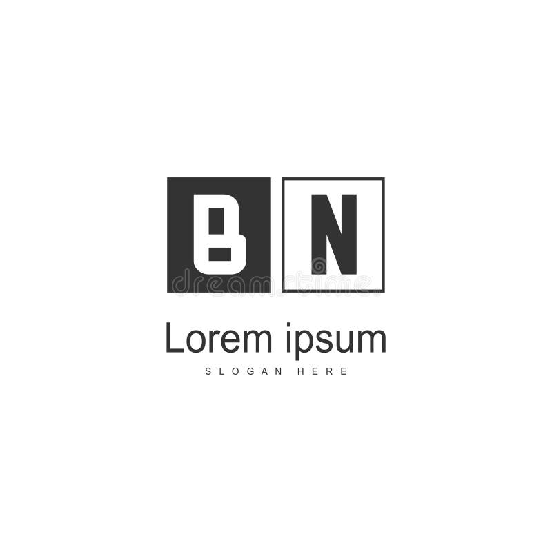 BN Letter Logo Design. Creative Modern BN Letters Icon Illustration ...
