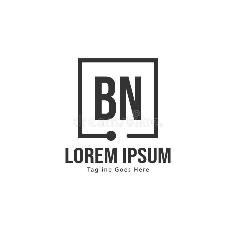 BN Letter Logo Design. Creative Modern BN Letters Icon Illustration ...