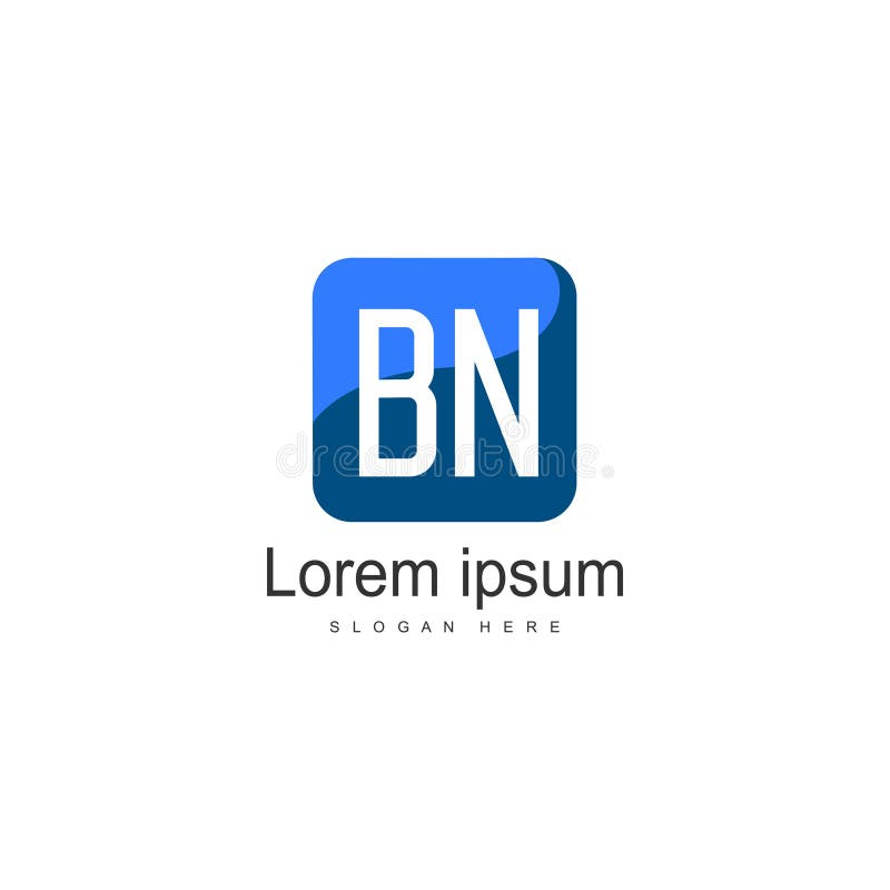BN Letter Logo Design. Creative Modern BN Letters Icon Illustration ...