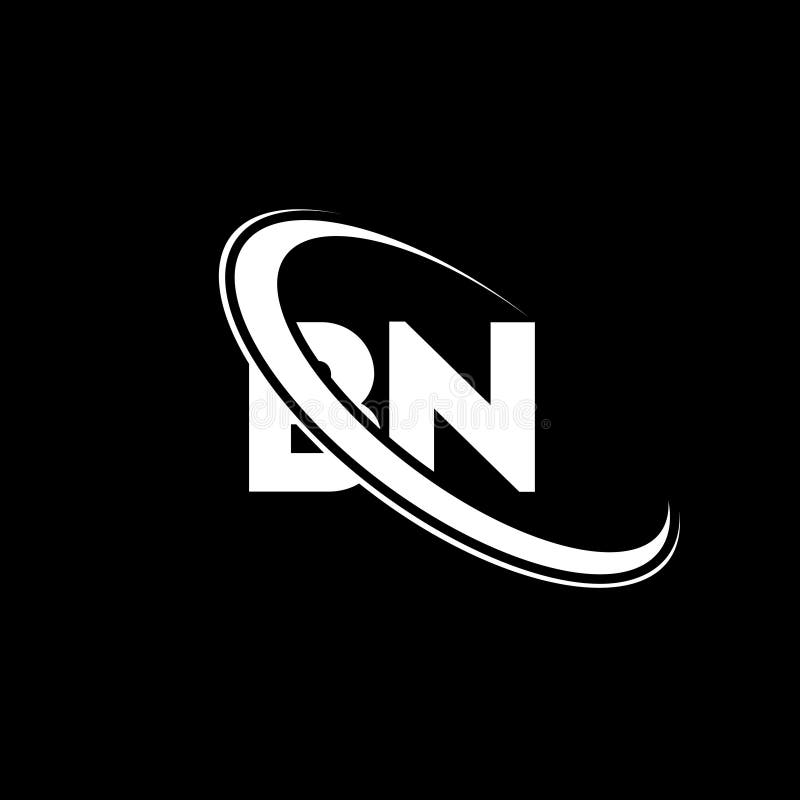 BN Logo. B N Design. White BN Letter. BN/B N Letter Logo Design Stock ...