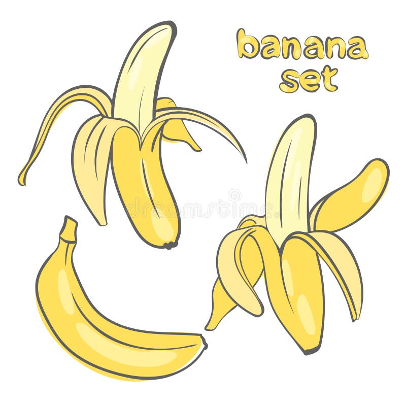 Banana stock illustration. Illustration of backdrop, eating - 58513228