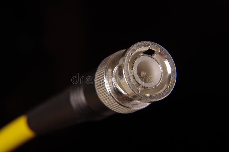 BNC connector of RF cable stock image. Image of jack - 109079673