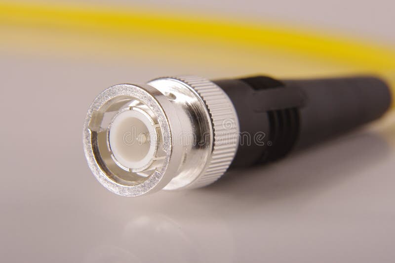 BNC connector of RF cable stock photo. Image of contact - 109079676