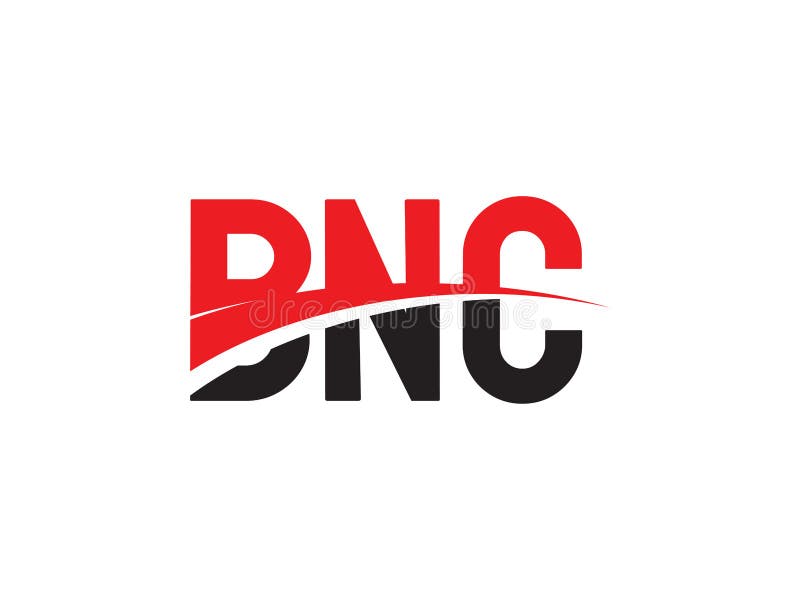 BNC Letter Initial Logo Design Vector Illustration Stock Vector ...