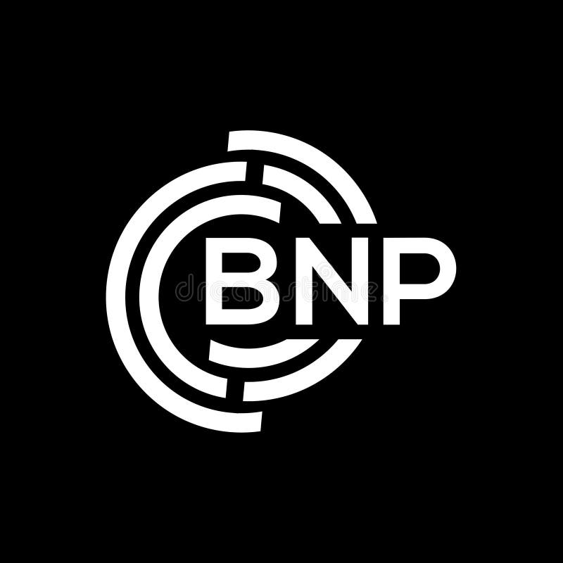 BNP Letter Logo Design on Black Background. BNP Creative Initials ...