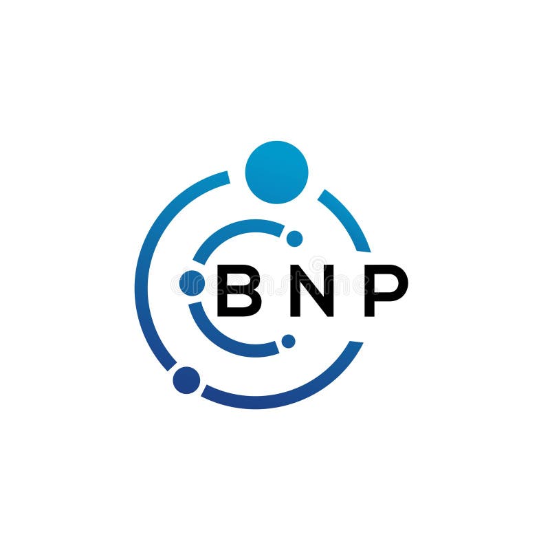 BNP Letter Logo Design on White Background. BNP Creative Initials ...