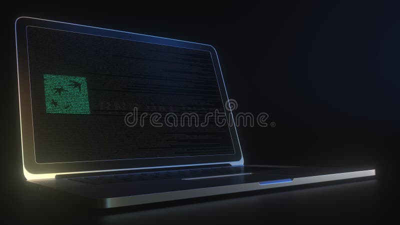 BNP PARIBAS Logo Made with Computer Code on the Laptop Screen ...