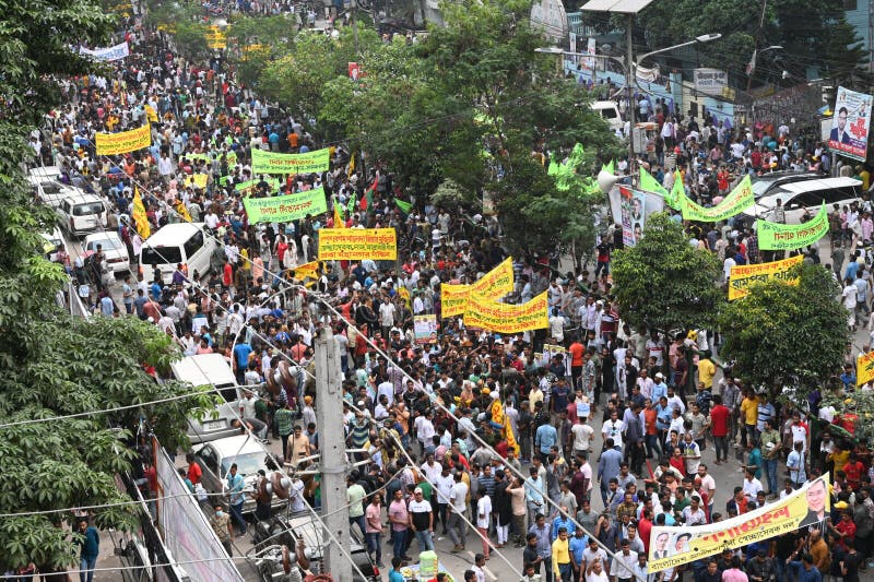 BNP Protest Rally in Dhaka, Bangladesh Editorial Stock Image - Image of ...