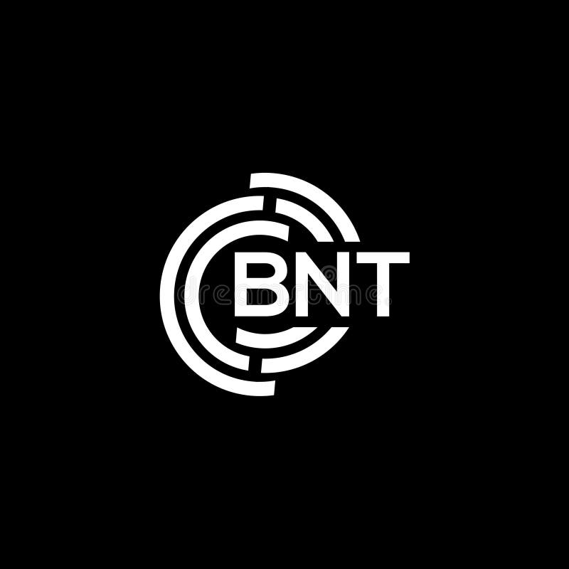 BNT Letter Logo Design on Black Background. BNT Creative Initials ...
