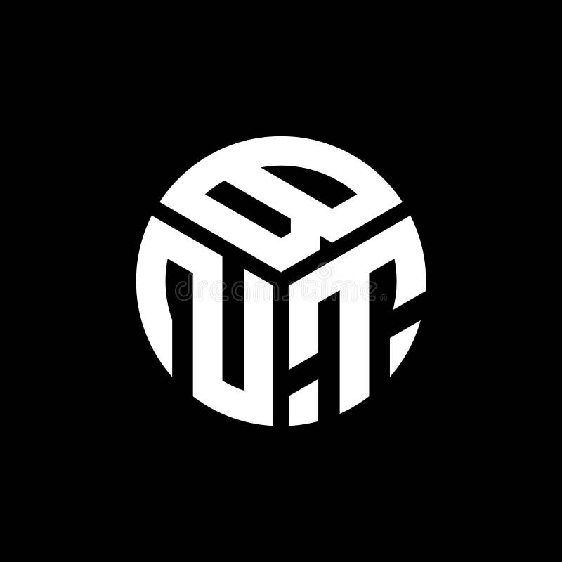 BNT Letter Logo Design on Black Background. BNT Creative Initials ...