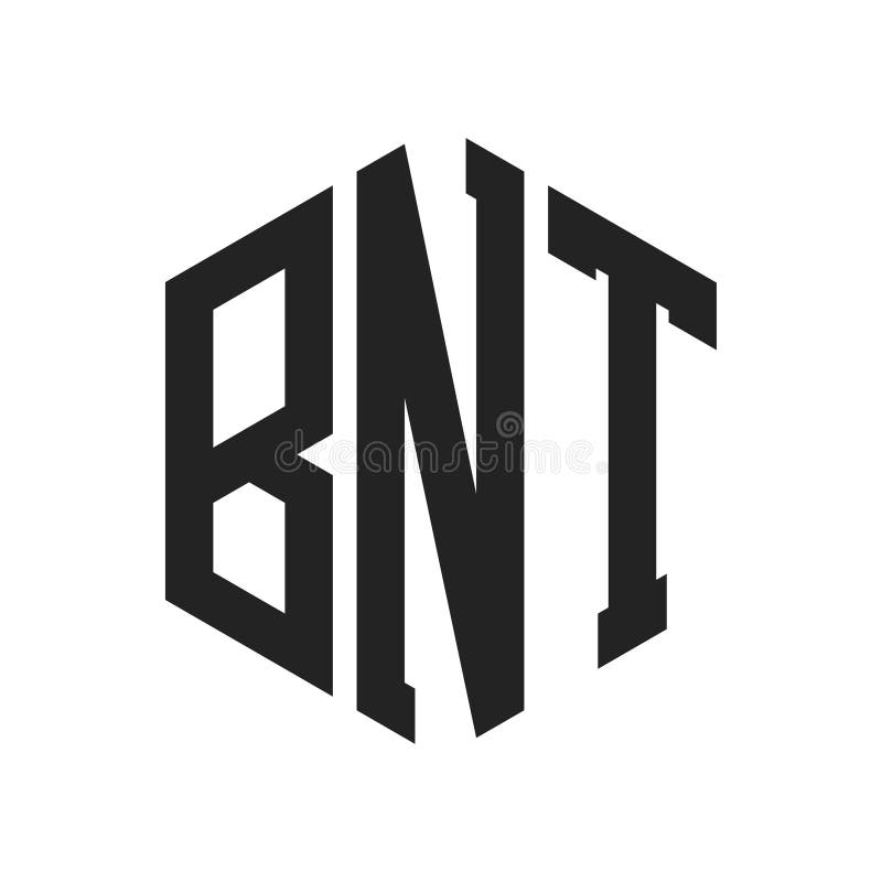 BNT Logo Design. Initial Letter BNT Monogram Logo Using Hexagon Shape ...
