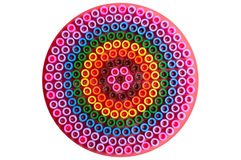 Boîte de Pyssla photo stock. Image du perle, coloré - 127946712