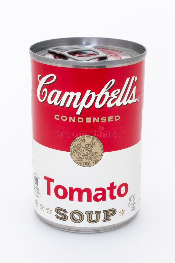 Boîte De Soupe à La Tomate De Campbell Photographie éditorial - Image ...