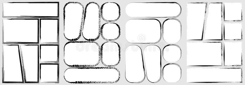Manga Set Storyboard Layout Template for Rapidly Create the Comic Book ...
