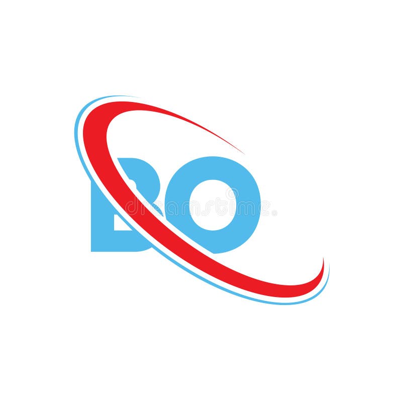 BO B O Letter Logo Design. Initial Letter BO Linked Circle Upercase ...