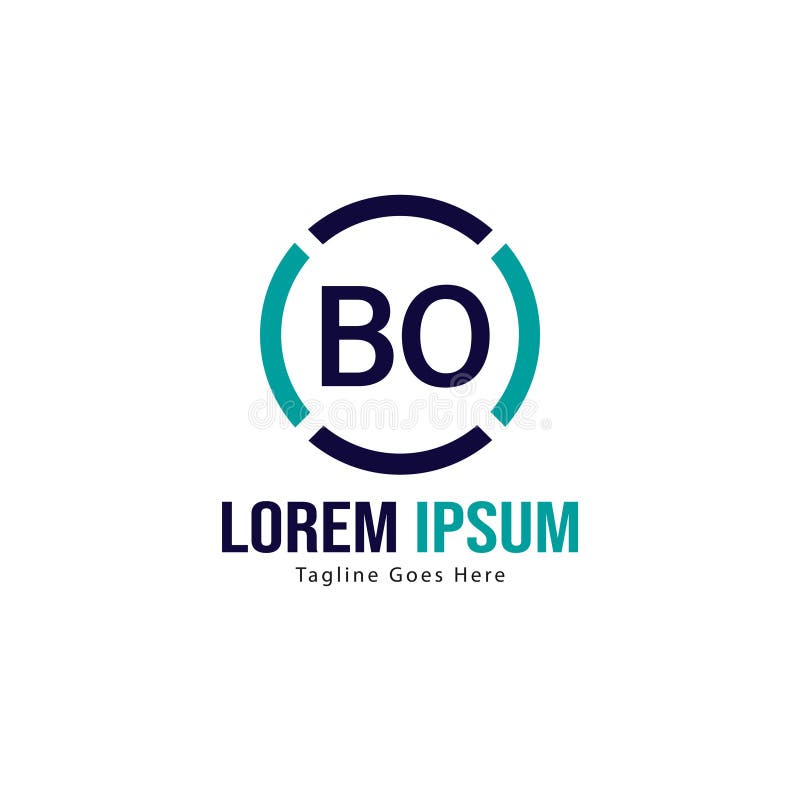 BO Letter Logo Design. Creative Modern BO Letters Icon Illustration ...