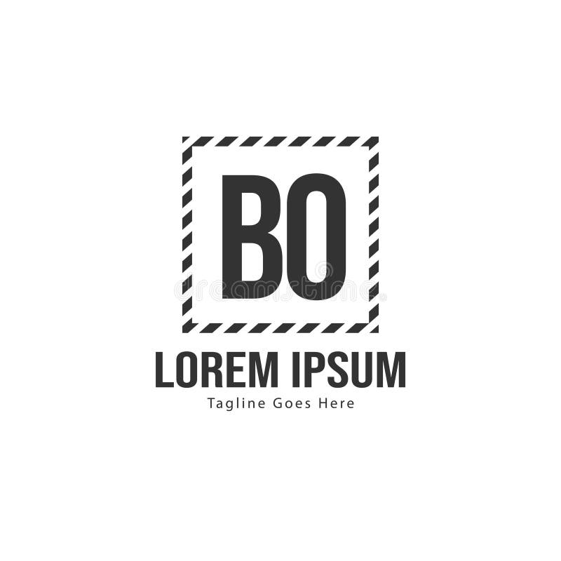 BO Letter Logo Design. Creative Modern BO Letters Icon Illustration ...