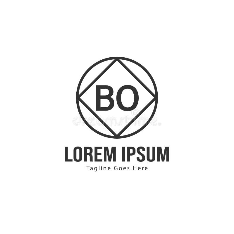 BO Letter Logo Design. Creative Modern BO Letters Icon Illustration ...