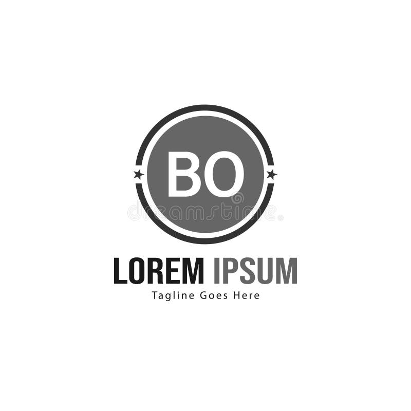BO Letter Logo Design. Creative Modern BO Letters Icon Illustration ...