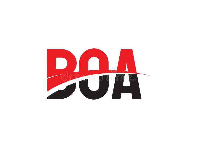 BOA Letter Initial Logo Design Vector Illustration Stock Vector ...