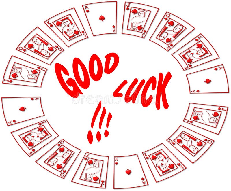 Boa sorte! ilustração stock. Ilustração de letra, jogo - 5371845