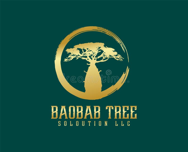 Boab or Baobab Tree Set Vector Trees Silhouette Logo Concept Stock ...