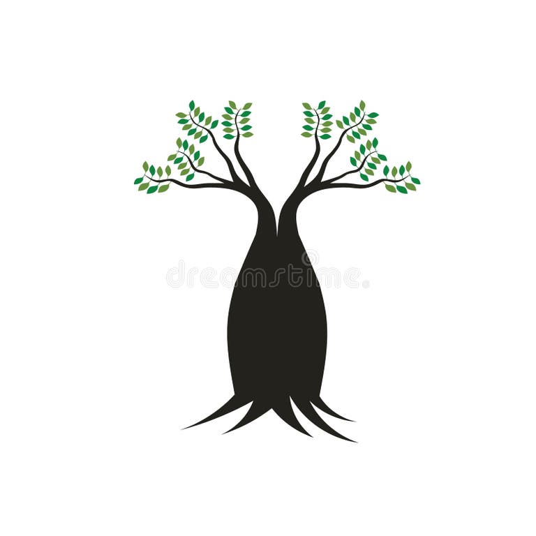 Boab tree logo stock vector. Illustration of shape, logo - 51675388