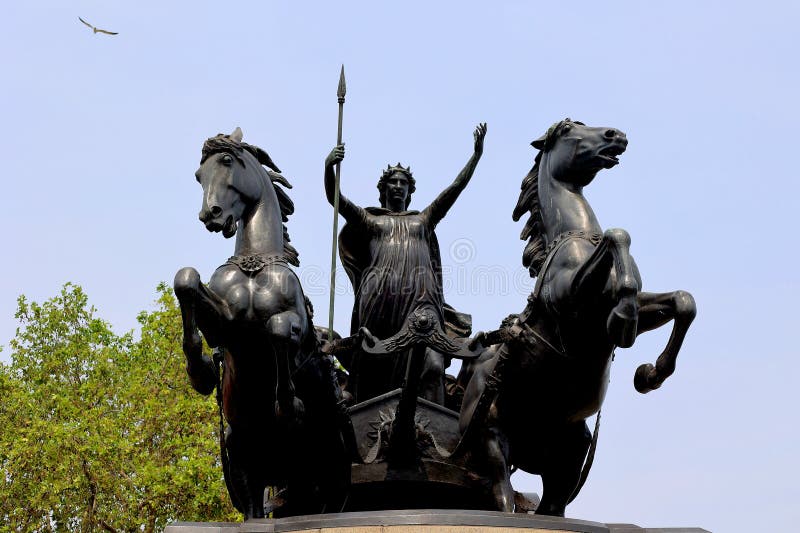 Boadicea and Her Daughters is a Bronze Sculptural Group Editorial Image ...