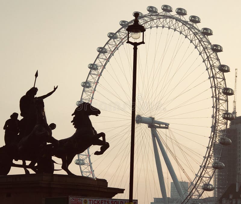 Boadicea and Her Daughters Statue London at Dawn Editorial Photography ...