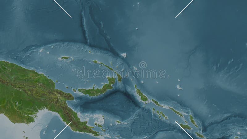 Boang Island in the South Pacific Ocean. Satellite Map. Slide Stock ...