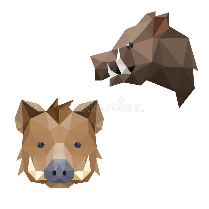 Wild Boar Head Polygon Stock Illustrations – 45 Wild Boar Head Polygon Stock Illustrations ...
