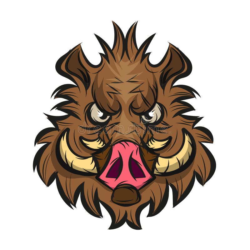 Boar Head Sketch Vector Illustration Stock Vector - Illustration of ...