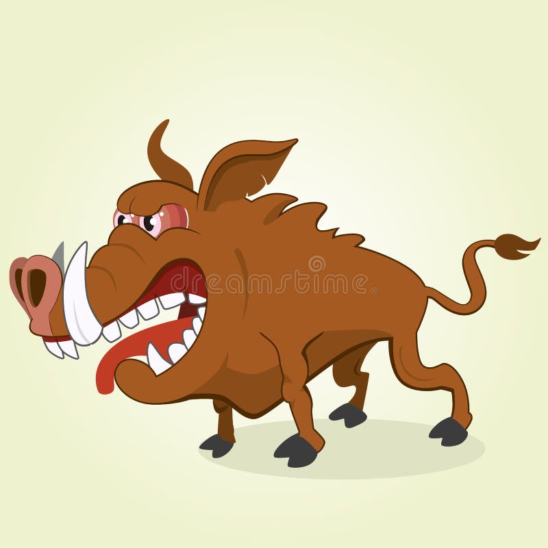 Boar stock illustration. Illustration of open, snout - 30832649